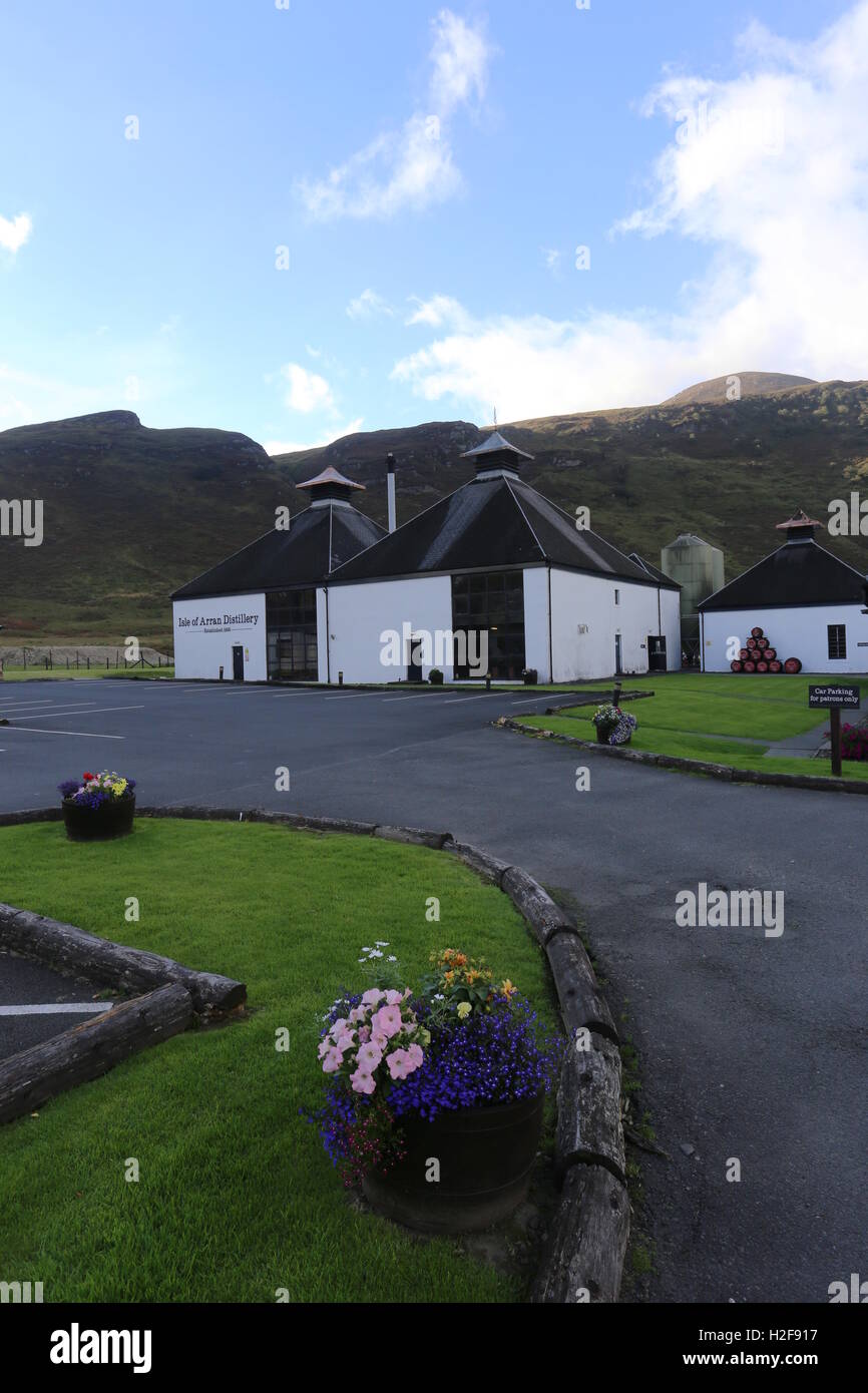Exterior of Arran distillery Lochranza Isle of Arran Scotland September ...