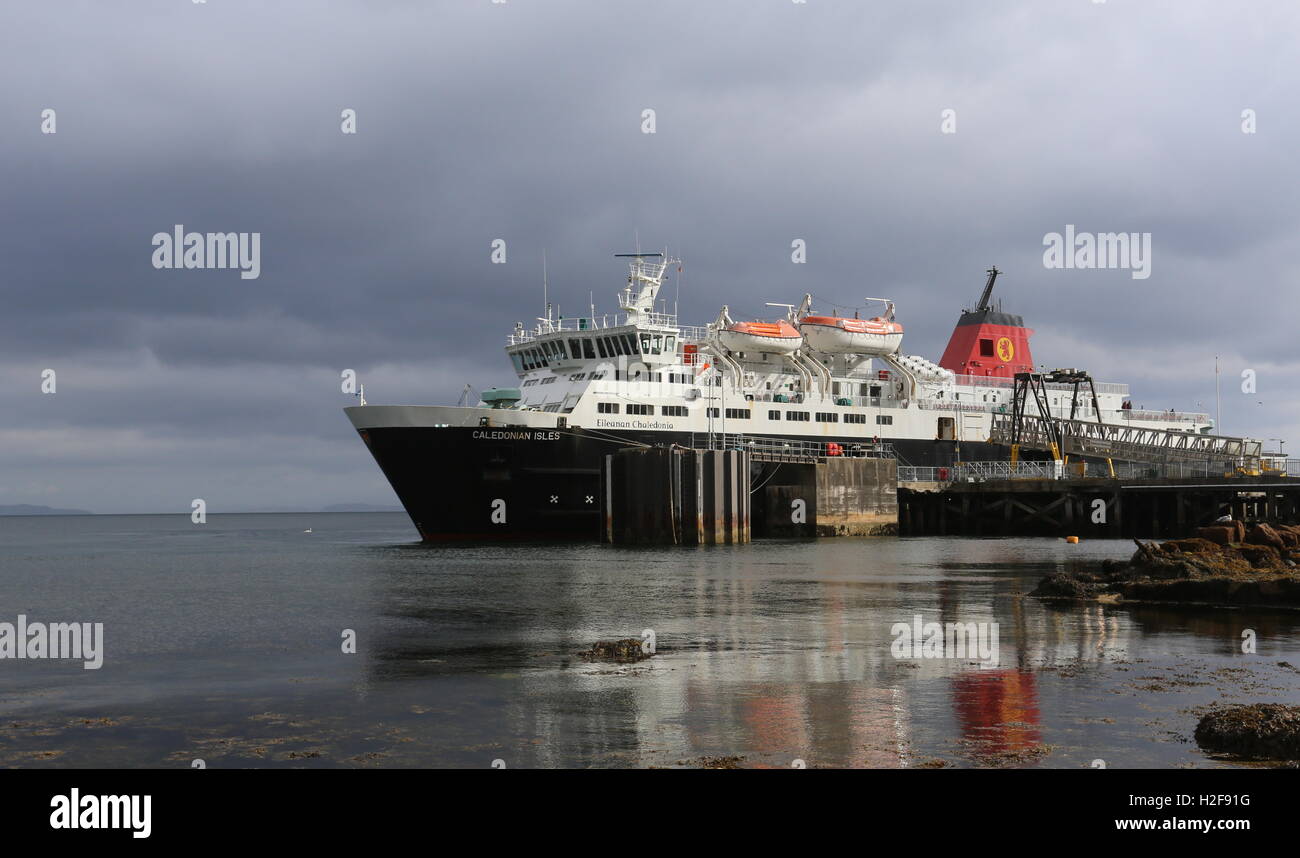 Calmac ferry MV Caledonian Isles docked Brodick Arran Scotland ...