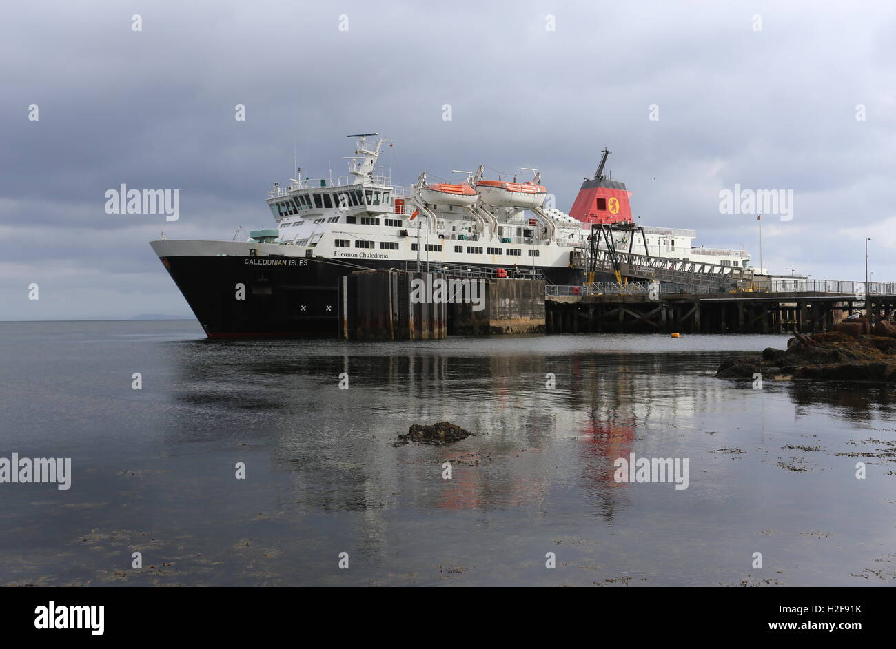 Calmac ferry MV Caledonian Isles docked Brodick Arran Scotland ...