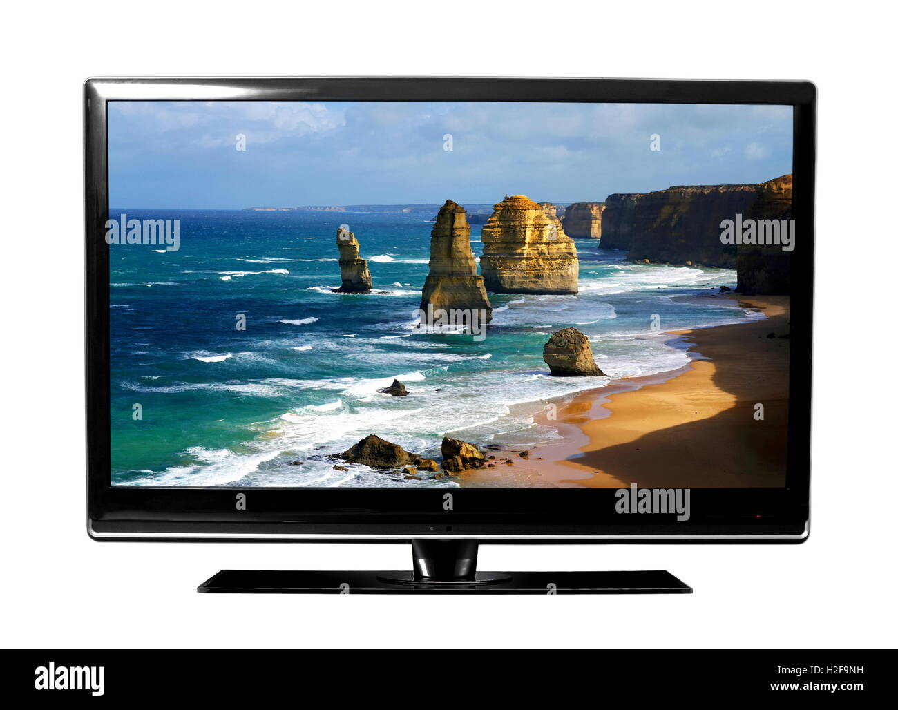 big tv screen with beautiful Australian landscape Stock Photo - Alamy