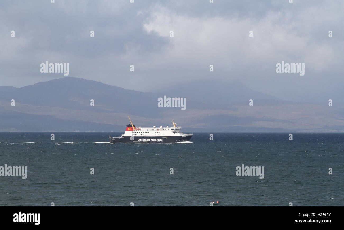 Calmac ferry MV Finlaggan and Paps of Jura Scotland September 2016 ...