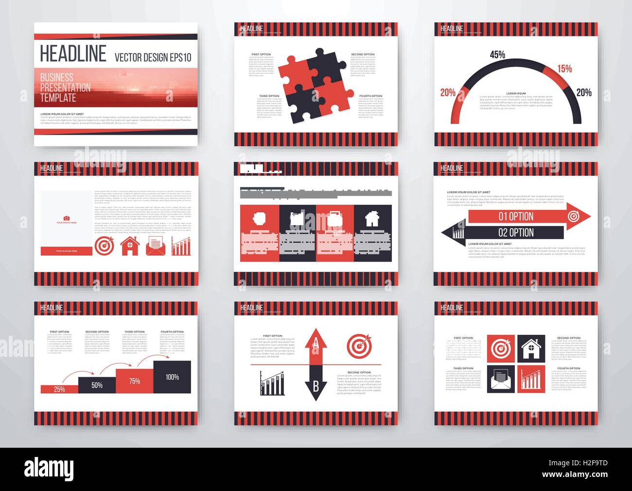 Infographic template magazine annual Stock Vector Images - Alamy