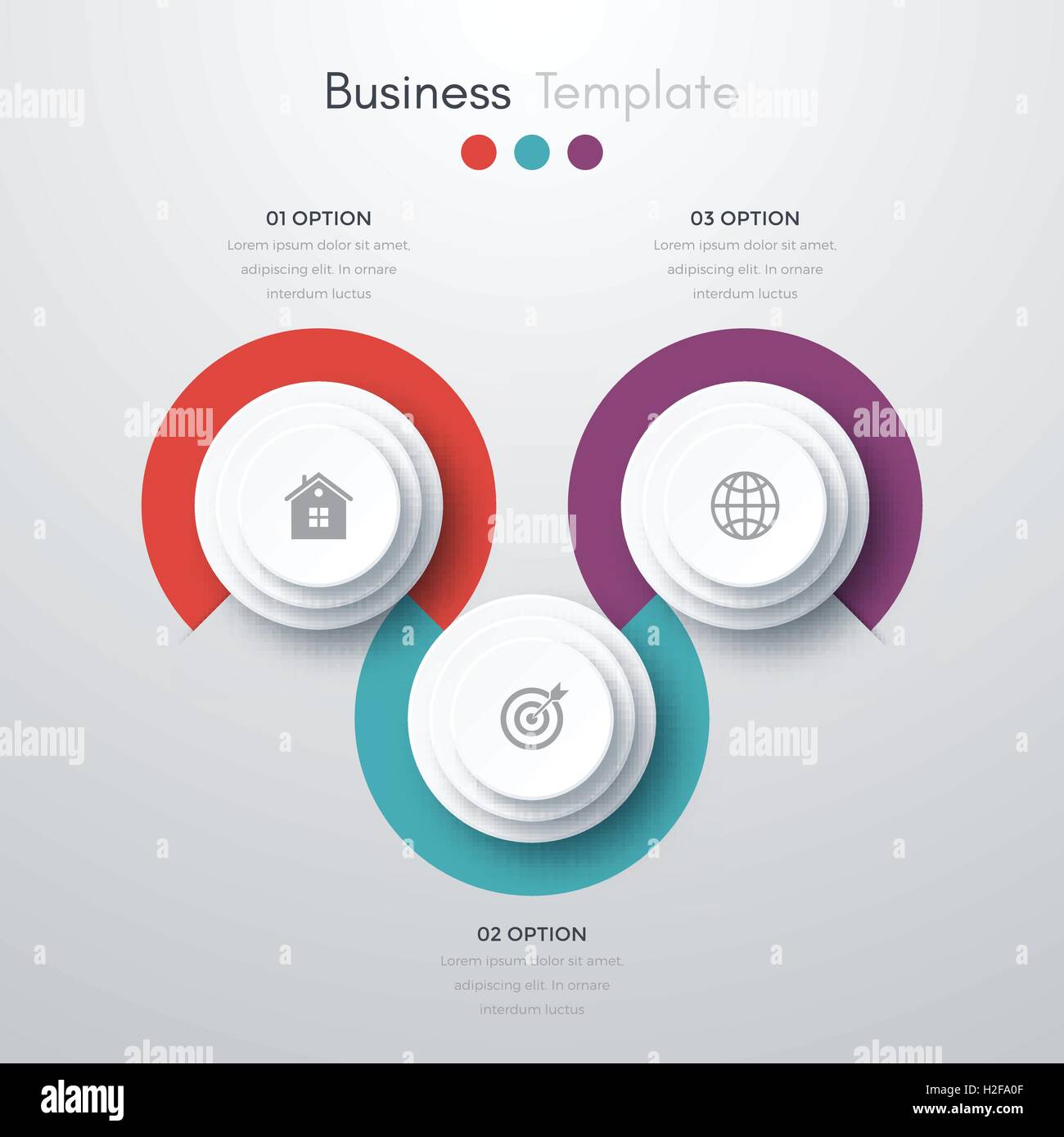 infographics three options Stock Vector Image & Art - Alamy