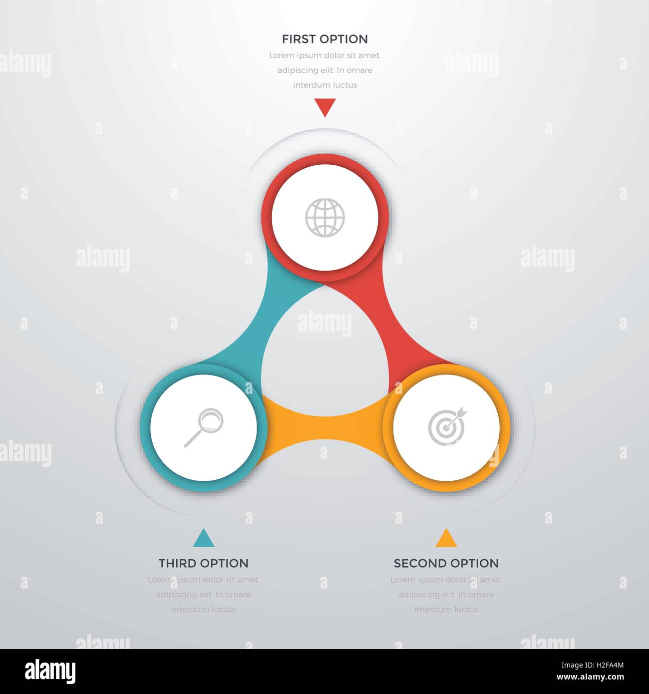 infographics three options Stock Vector Image & Art - Alamy