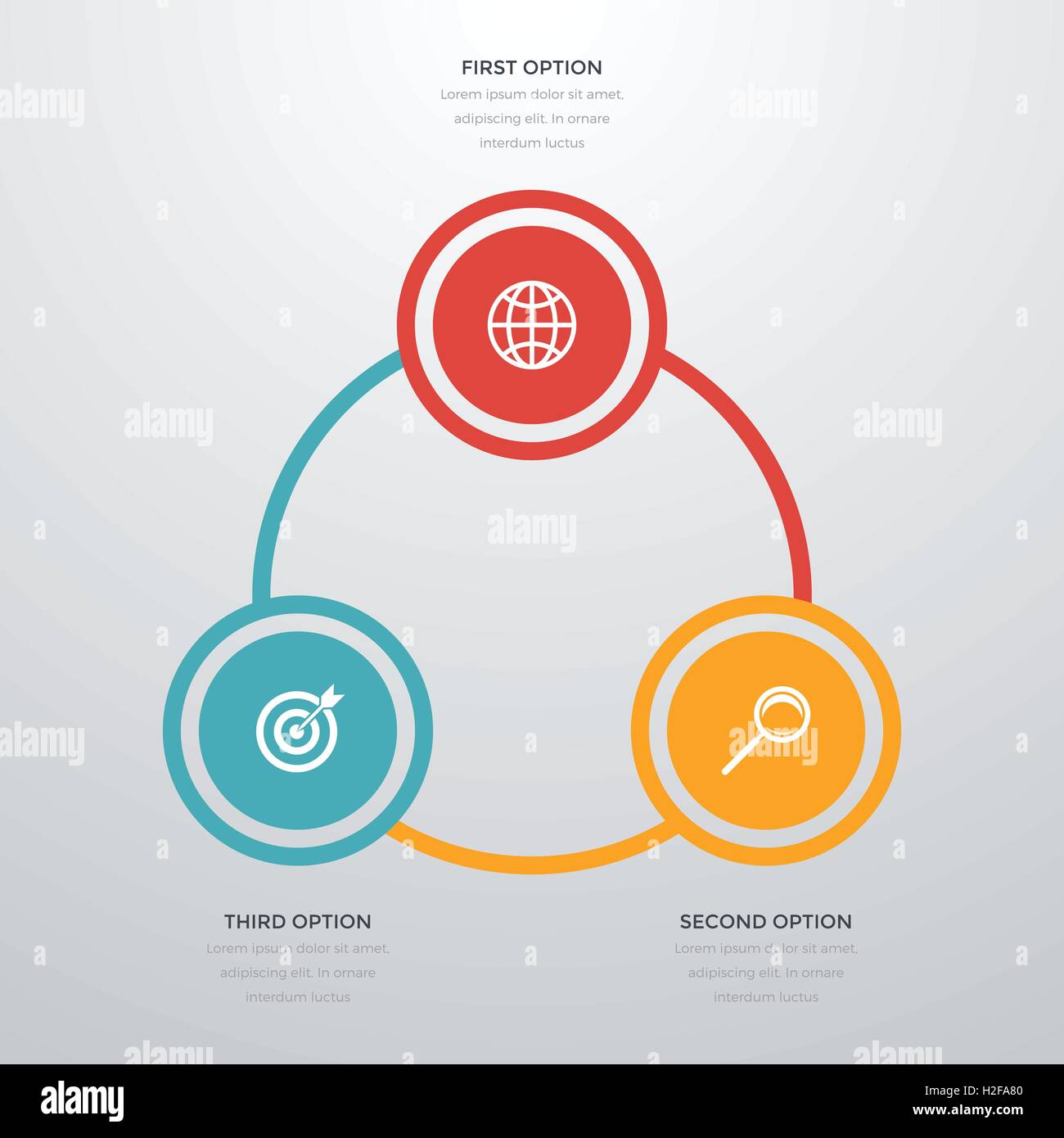 infographics three options Stock Vector Image & Art - Alamy