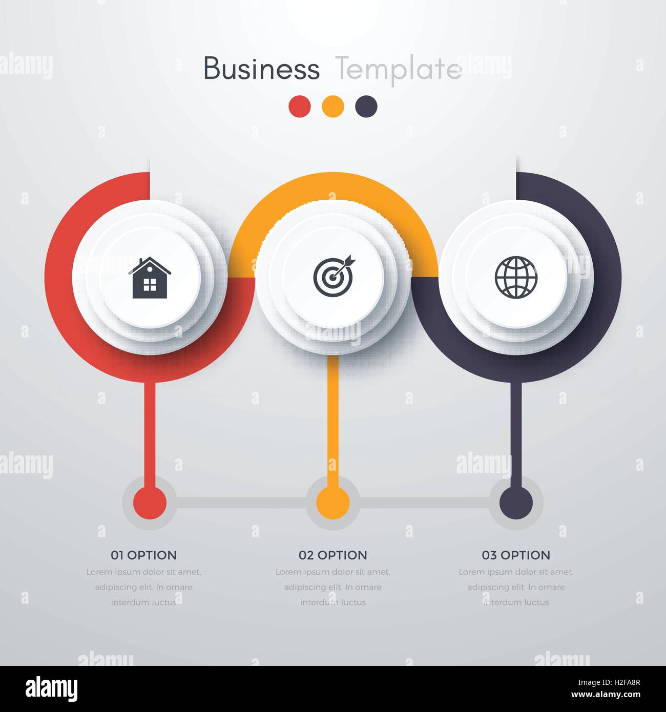 infographics three options Stock Vector Image & Art - Alamy