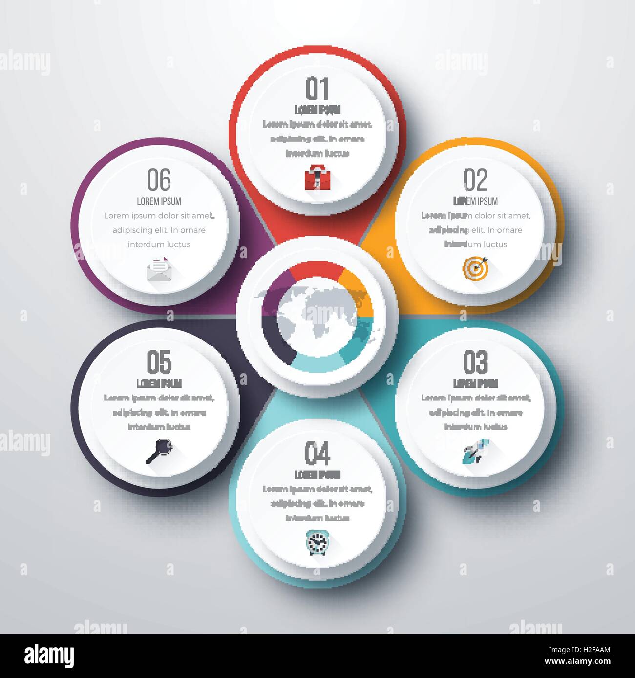 Infographic design with colored Stock Vector Image & Art - Alamy
