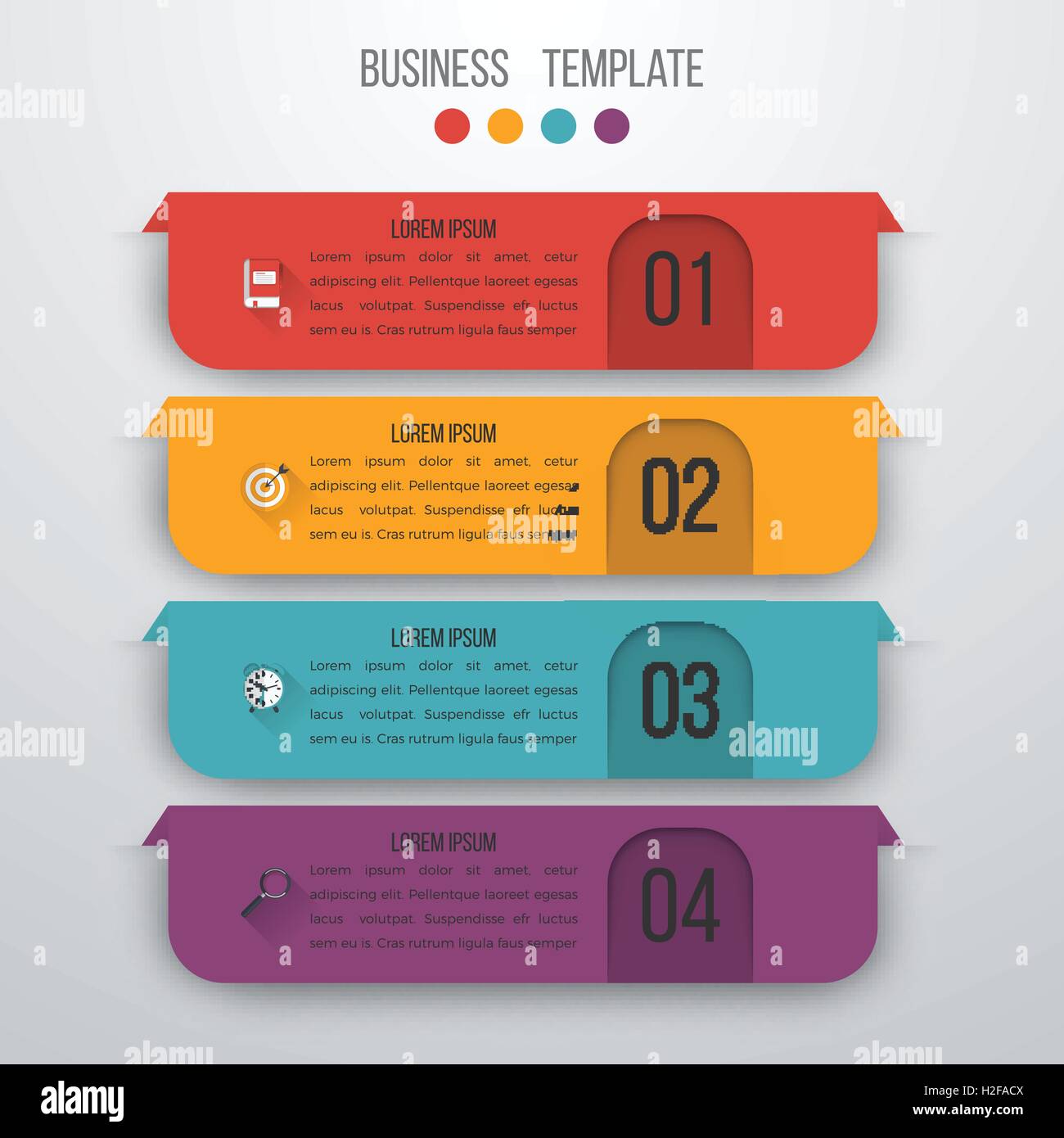 Vector illustration infographics four options Stock Vector Image & Art ...