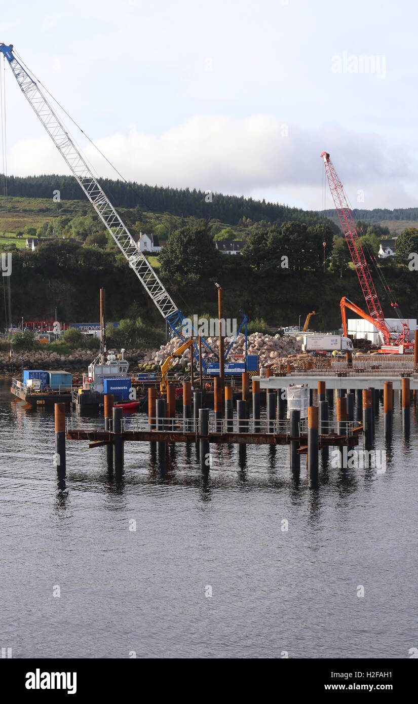 New ferry pier under construction Brodick Isle of Arran Scotland ...