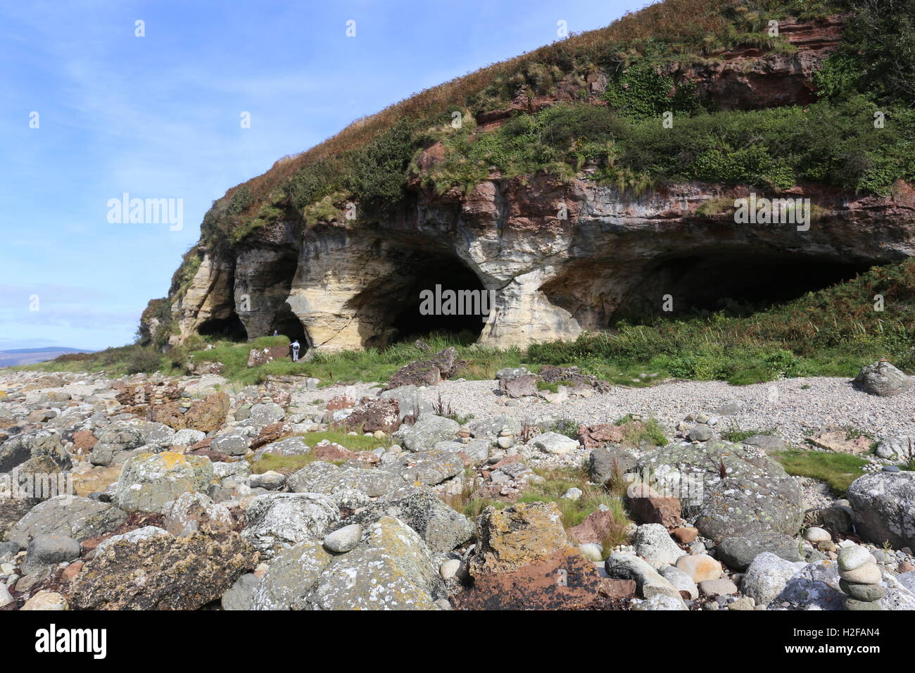 King's Cave, Isle of Arran Scotland September 2016 Stock Photo - Alamy
