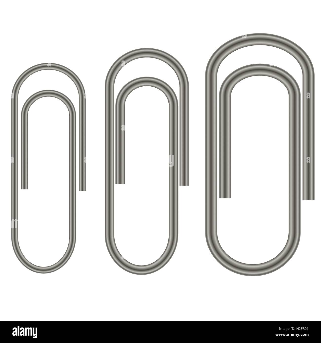 Set of Paper Clips Isolated Stock Vector Image & Art - Alamy