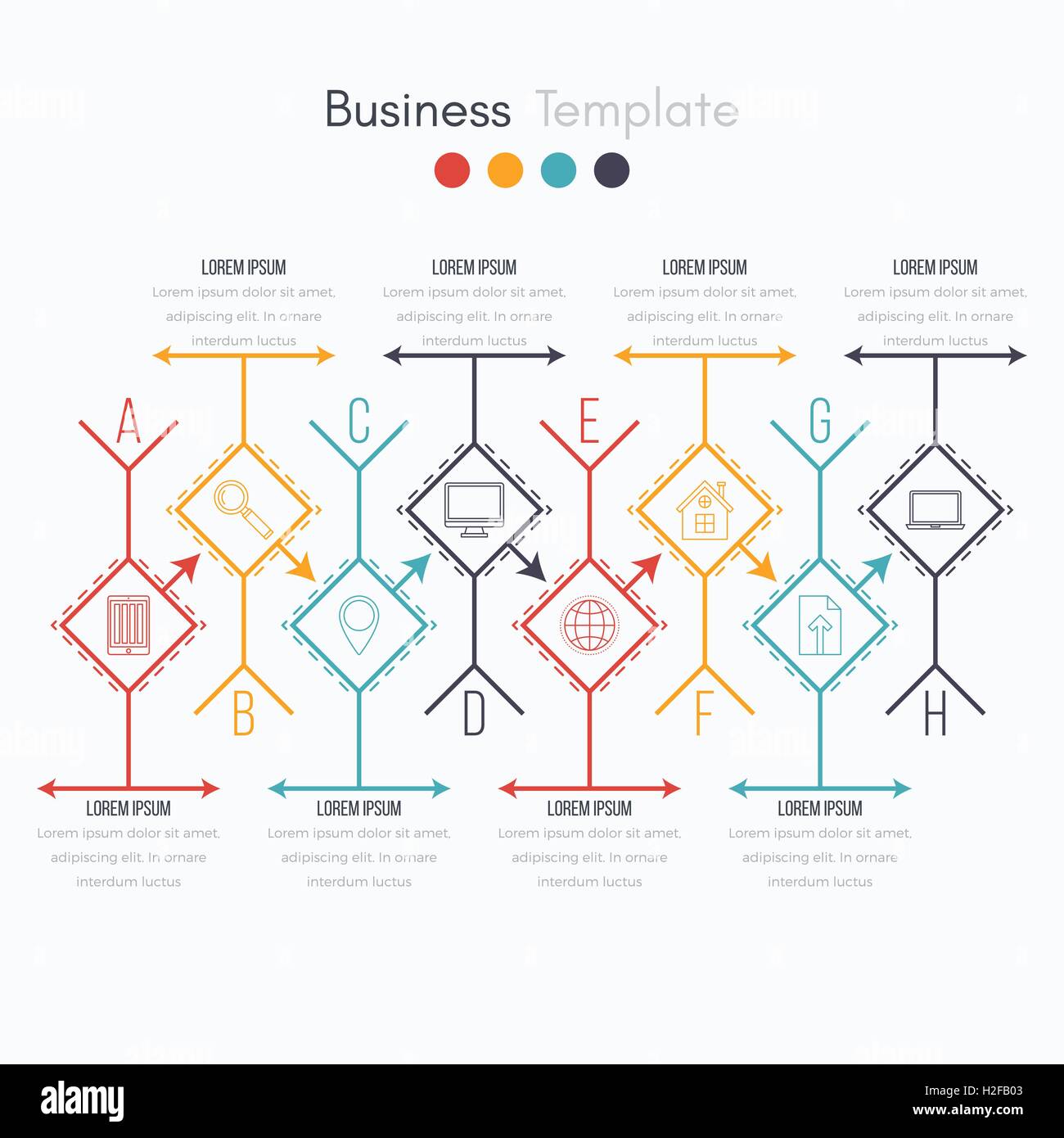 Four phase infographic High Resolution Stock Photography and Images - Alamy