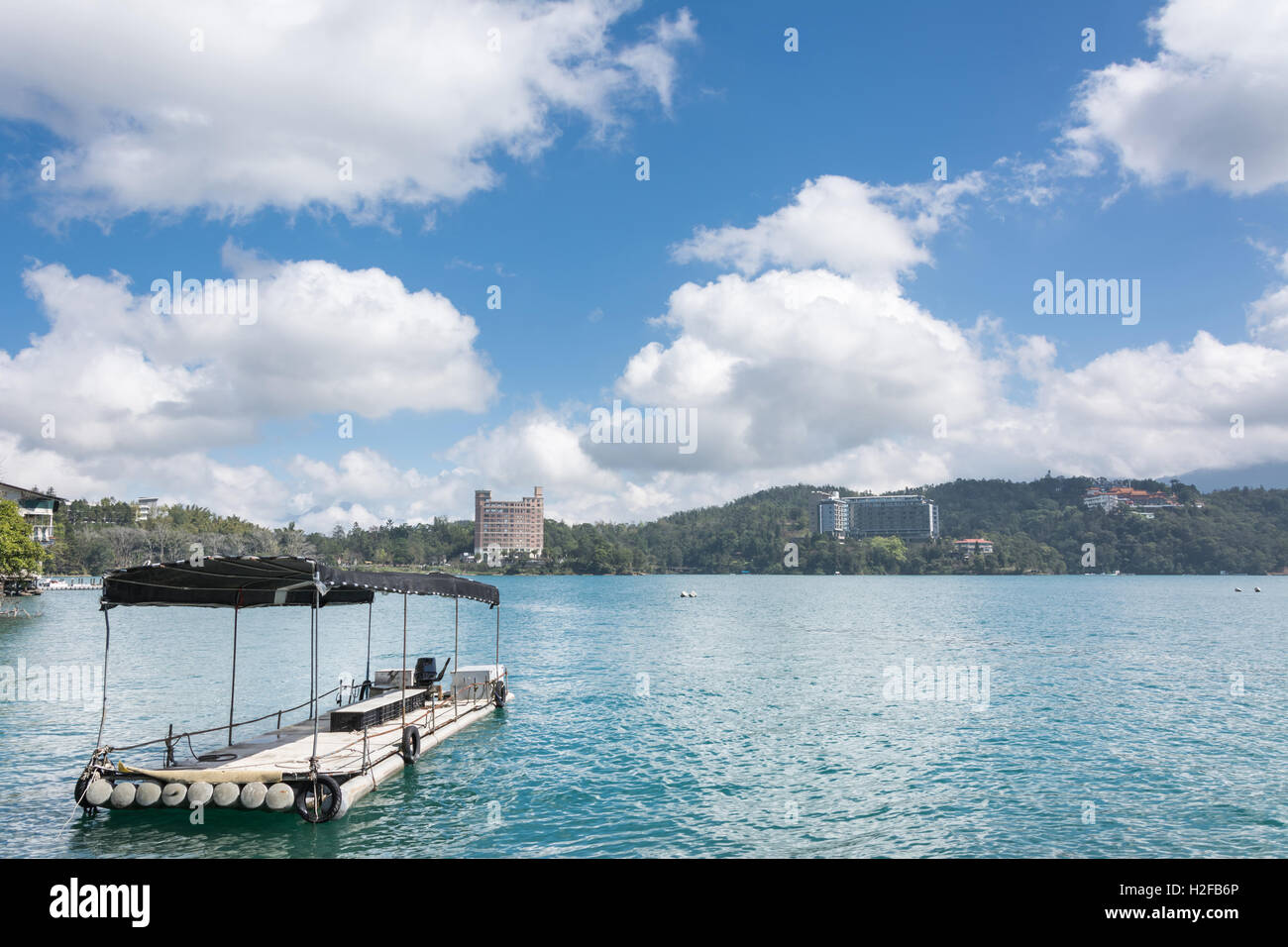 Boat over water Stock Photo - Alamy