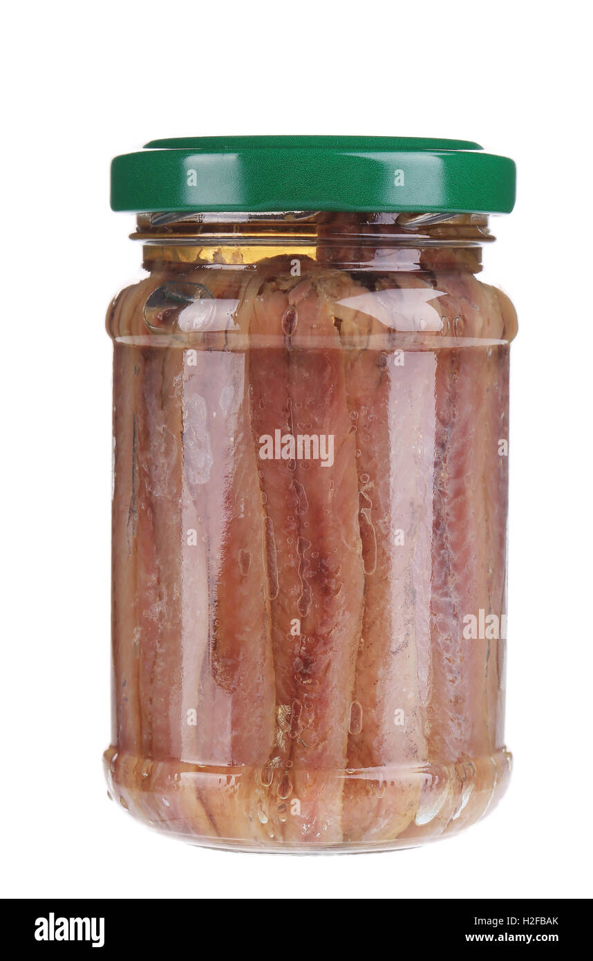 jar of anchovy fillets Stock Photo - Alamy