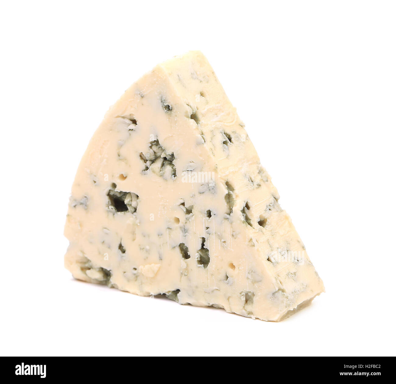 Slice of dor blue cheese Stock Photo - Alamy