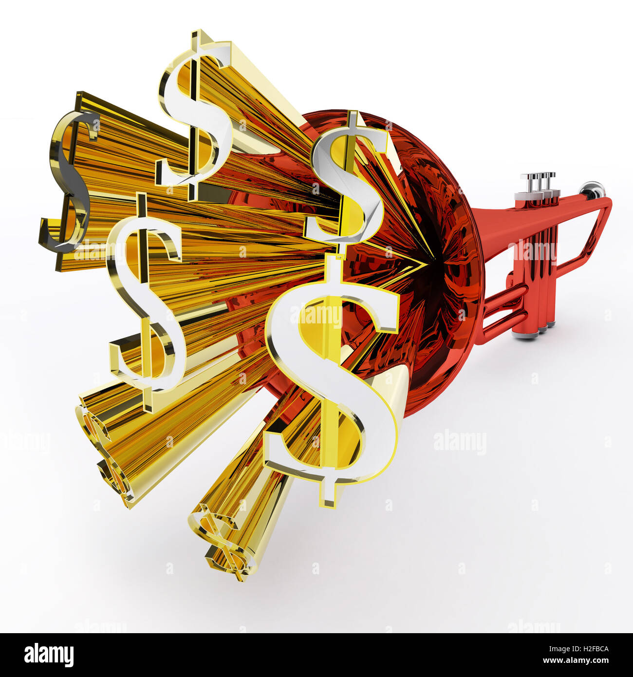 Dollar Sign Shows Money Wealth Or Bank Stock Photo - Alamy