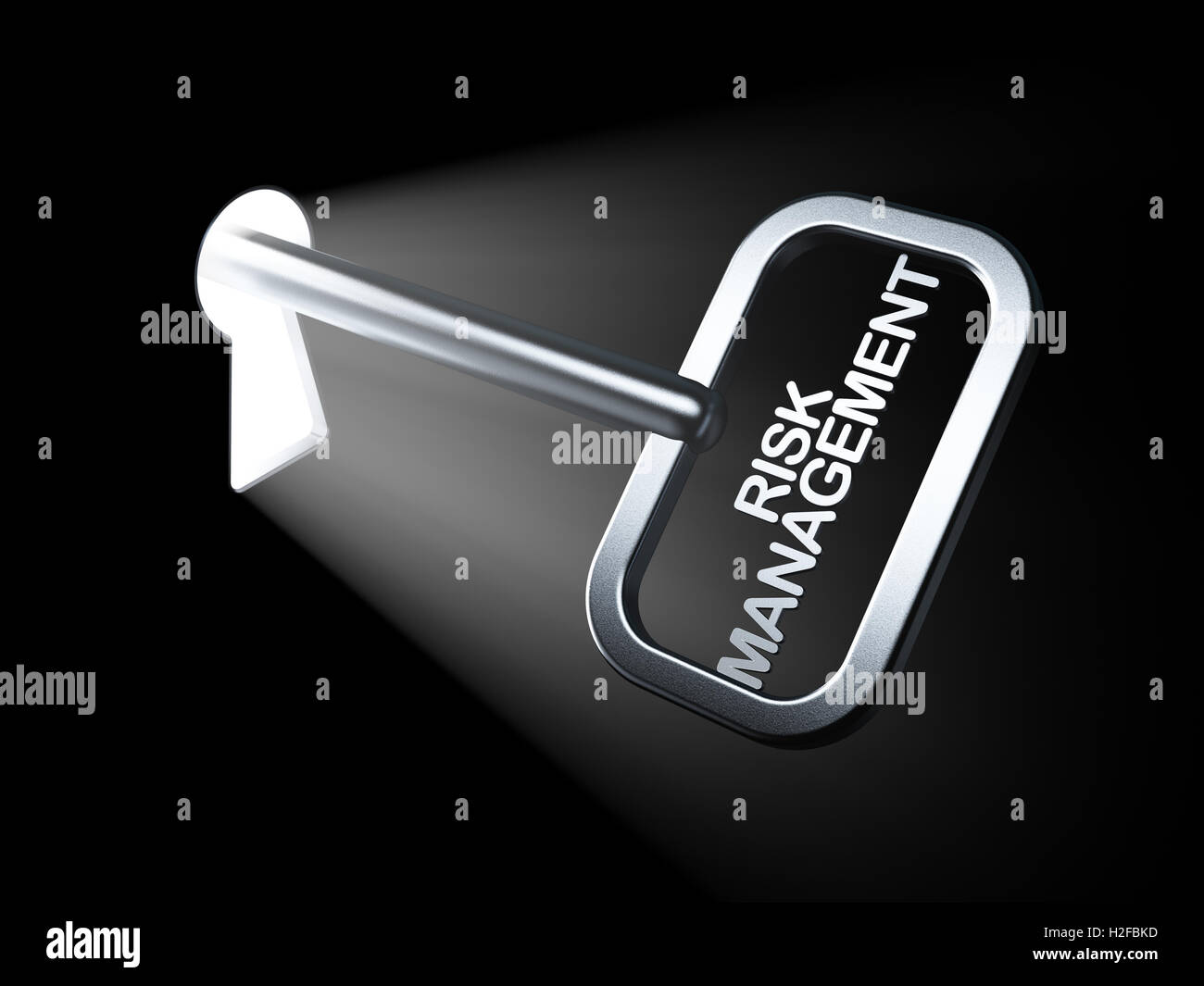 Finance concept: Risk Management on key Stock Photo - Alamy
