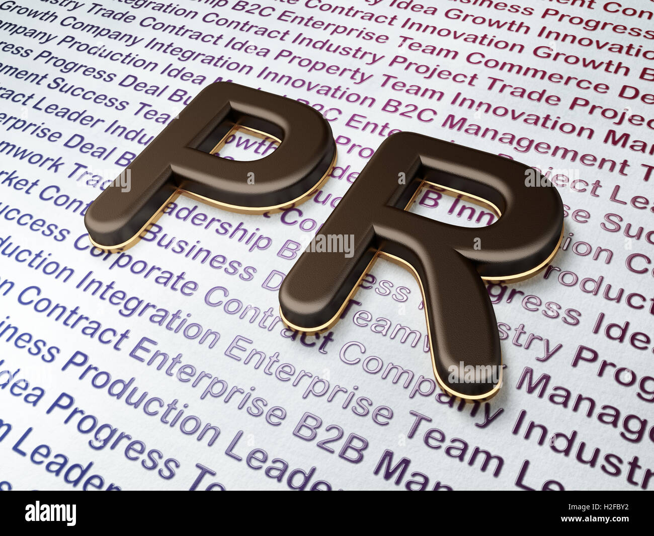 Marketing concept: PR on Business background Stock Photo - Alamy