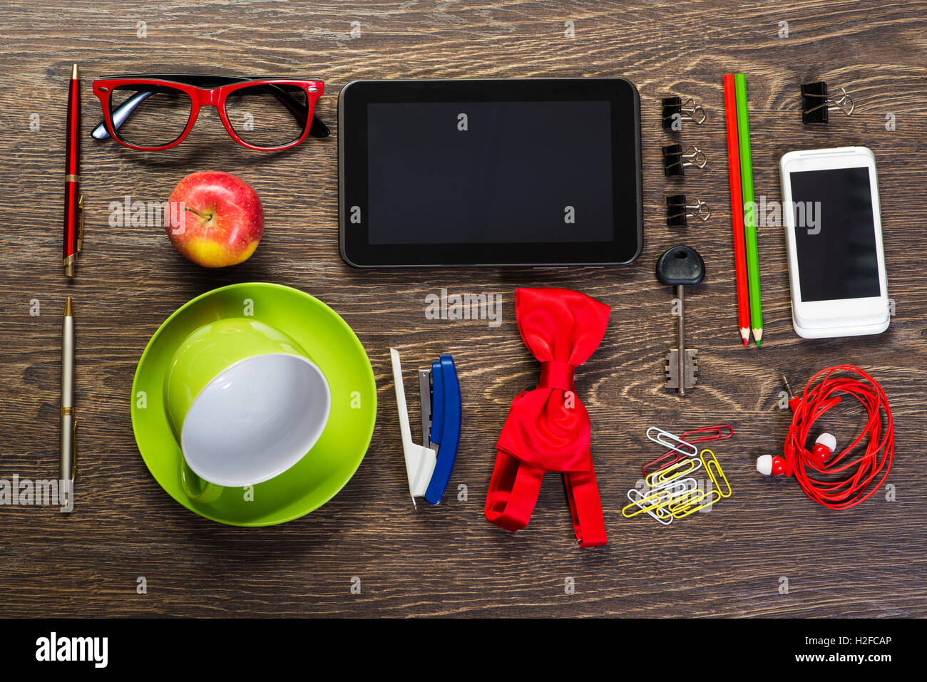 items laid on the table, still life Stock Photo - Alamy