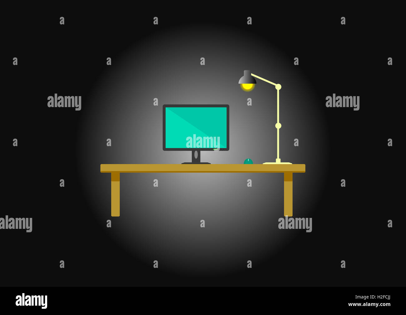 Minimalist desk icon hi-res stock photography and images - Alamy