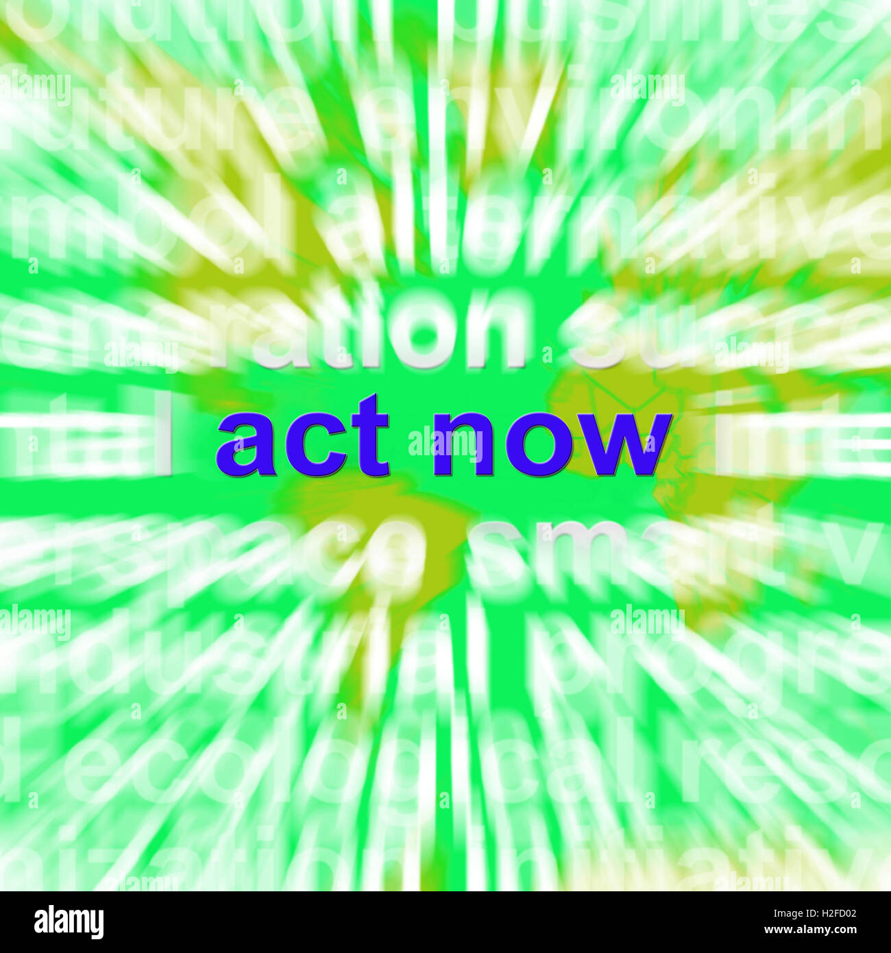 Act Now Word Cloud Shows Inspired Activity Stock Photo - Alamy