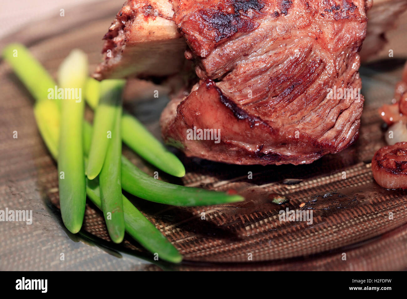 Roast red beef meat Stock Photo - Alamy