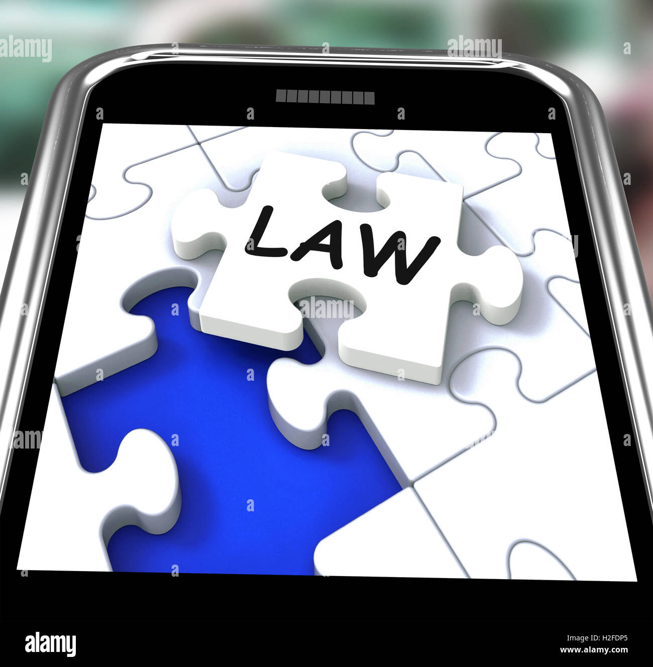 Law Smartphone Shows Legal Information And Legislation On Intern Stock ...