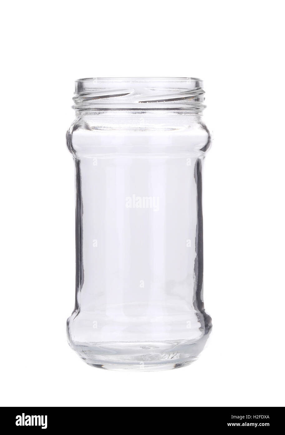 Open empty glass jar Stock Photo - Alamy