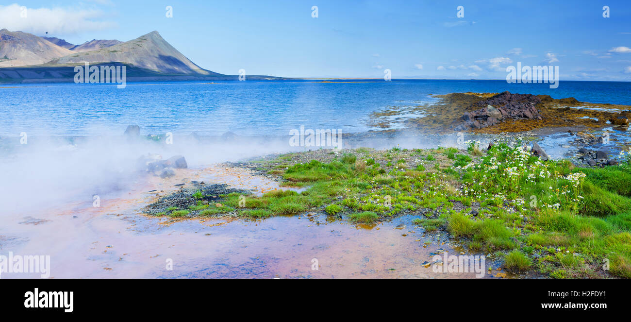 Hot geothermal spring Stock Photo - Alamy