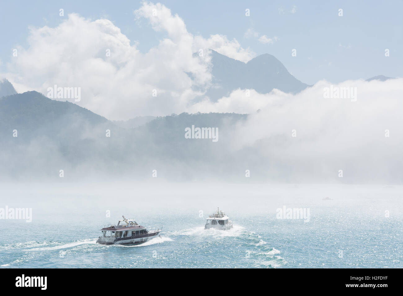 Boat over water Stock Photo - Alamy