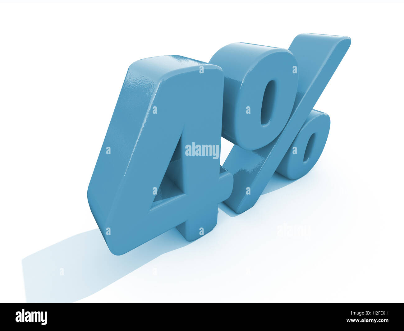 Percentage rate icon on a white background Stock Photo - Alamy
