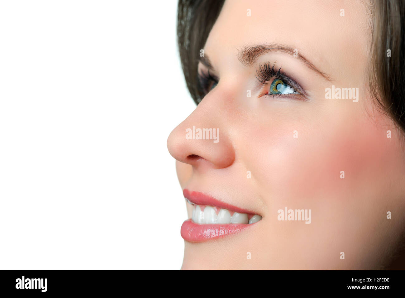 Portrait smiling woman Stock Photo - Alamy