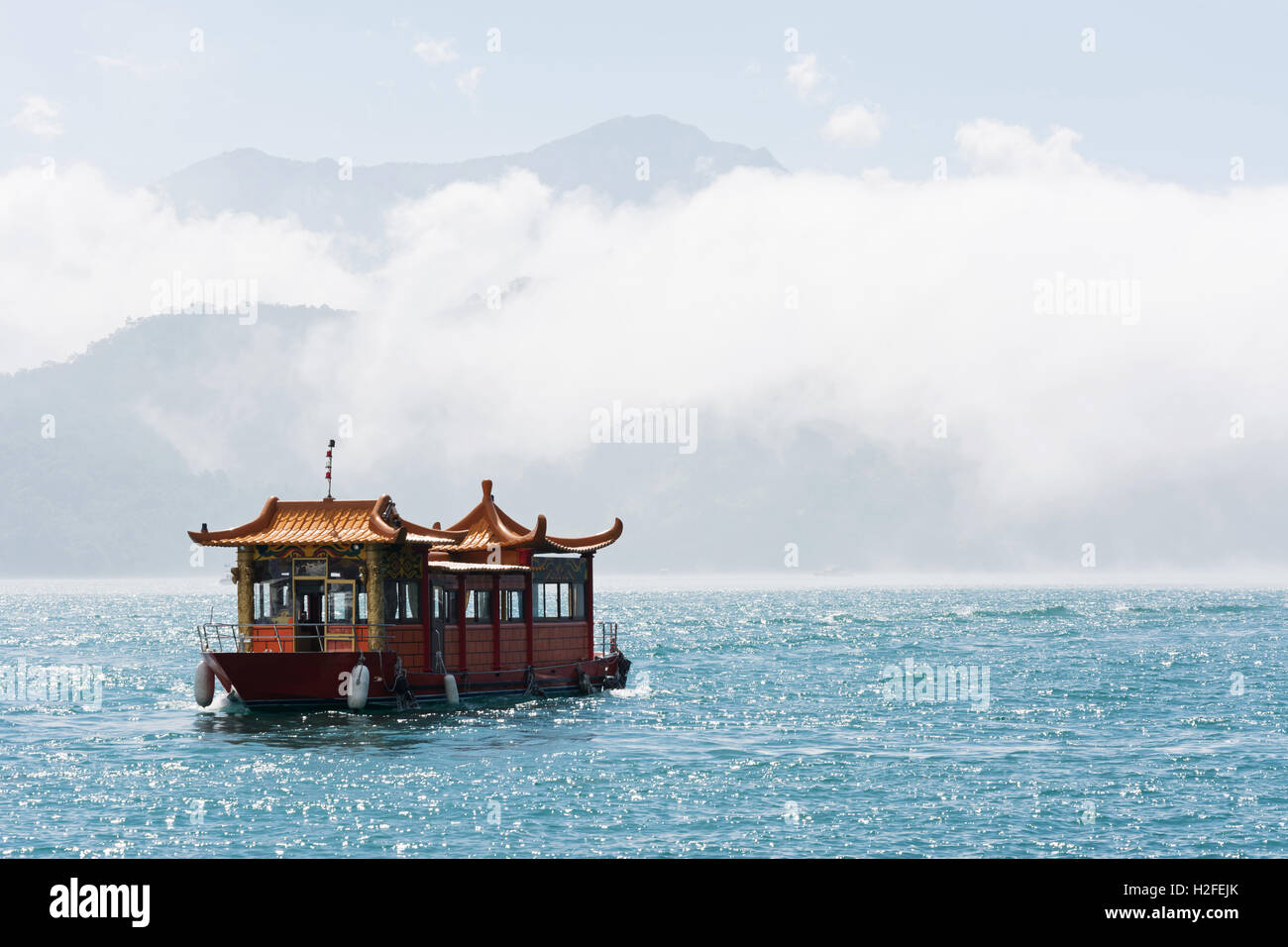 Boat over water Stock Photo - Alamy