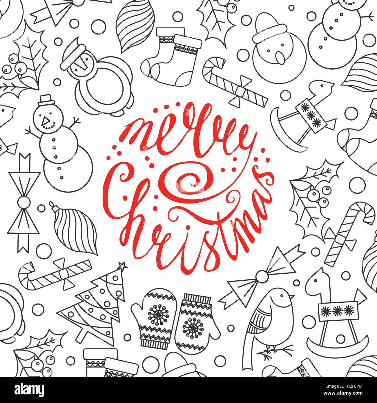 Christmas frame template card Stock Vector Image & Art - Alamy