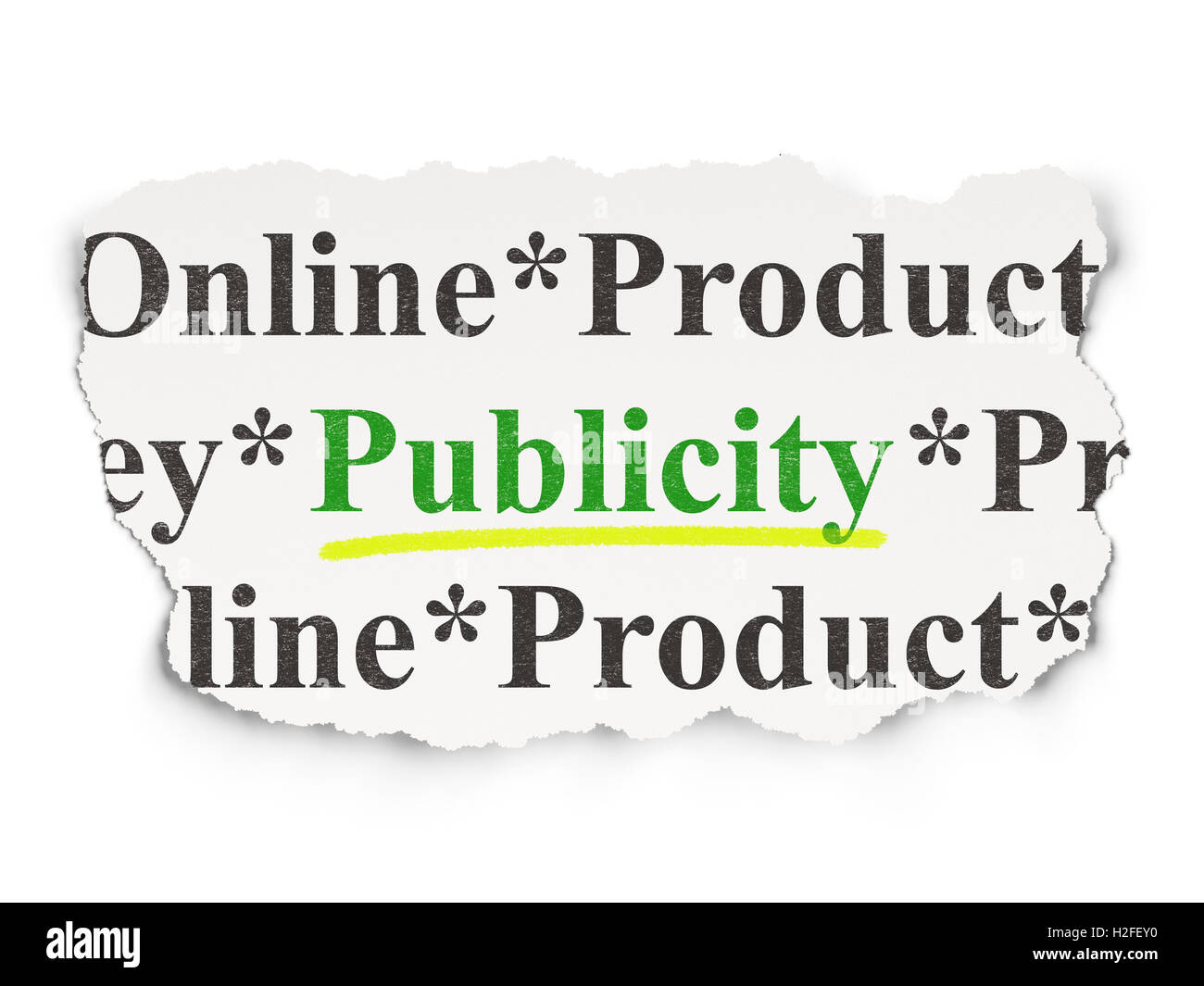 Marketing concept: Publicity on Paper background Stock Photo - Alamy