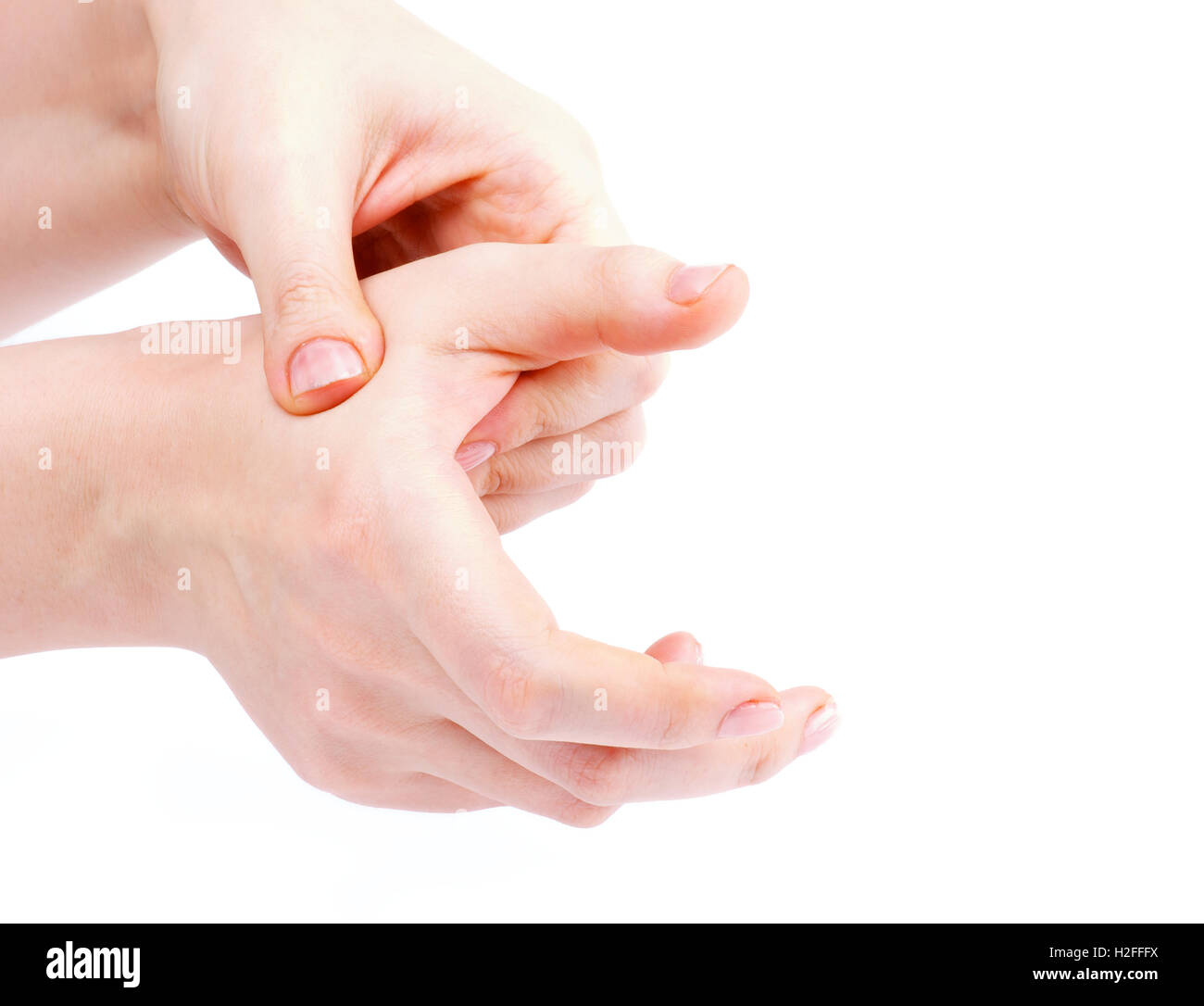 Healthy Hand Massage Stock Photo - Alamy