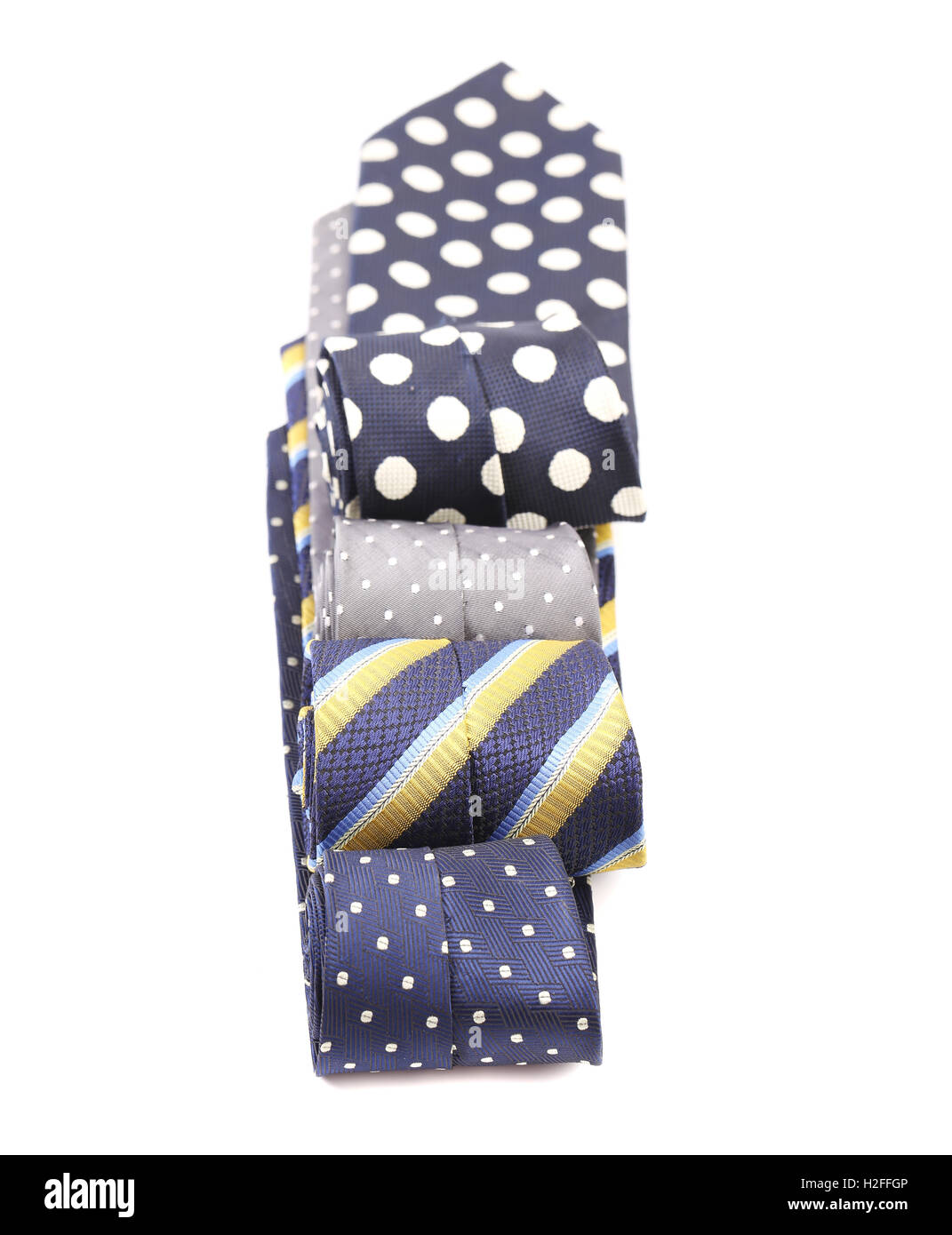 Four multi-colored tie Stock Photo - Alamy