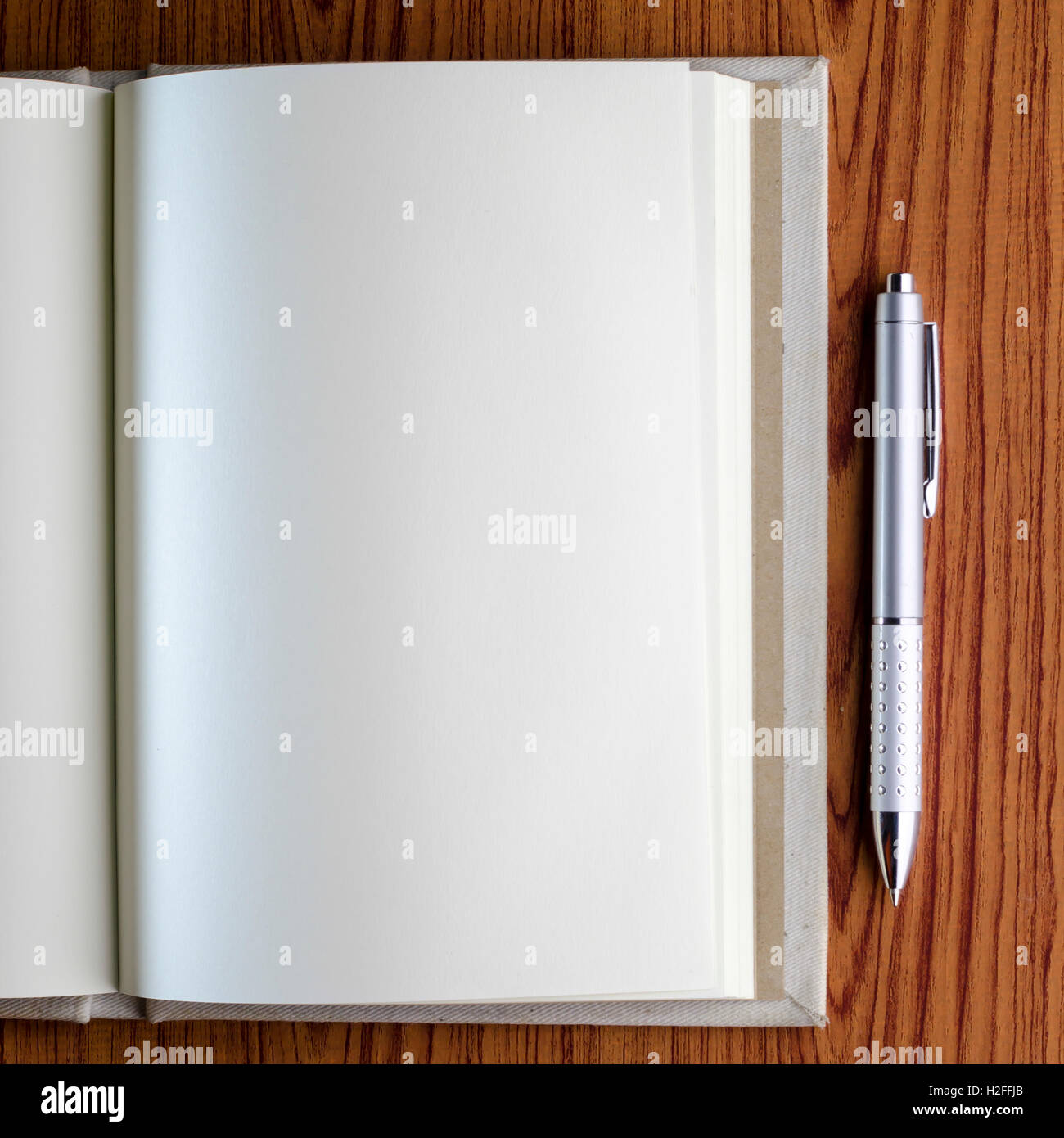 Leather book open overhead hi-res stock photography and images - Alamy