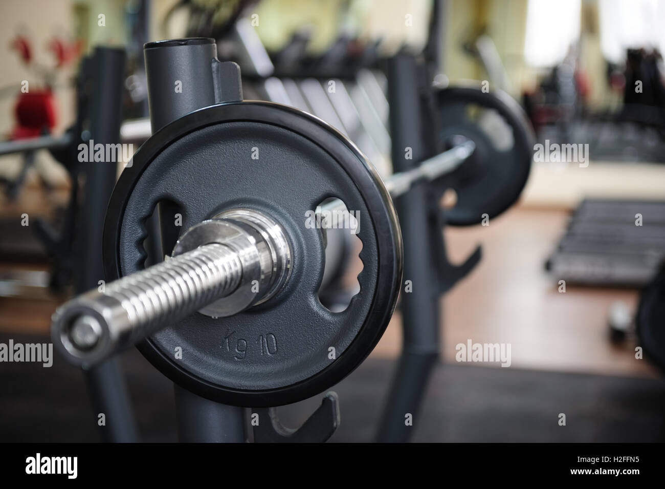 Barbell ready to workout Stock Photo - Alamy