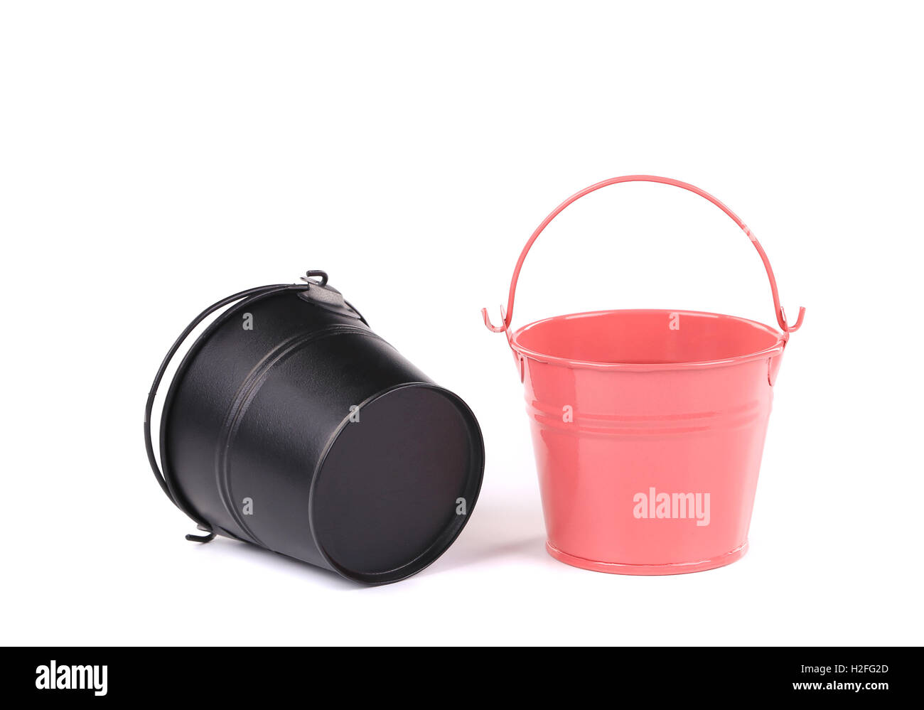 Black and pink pail Stock Photo - Alamy