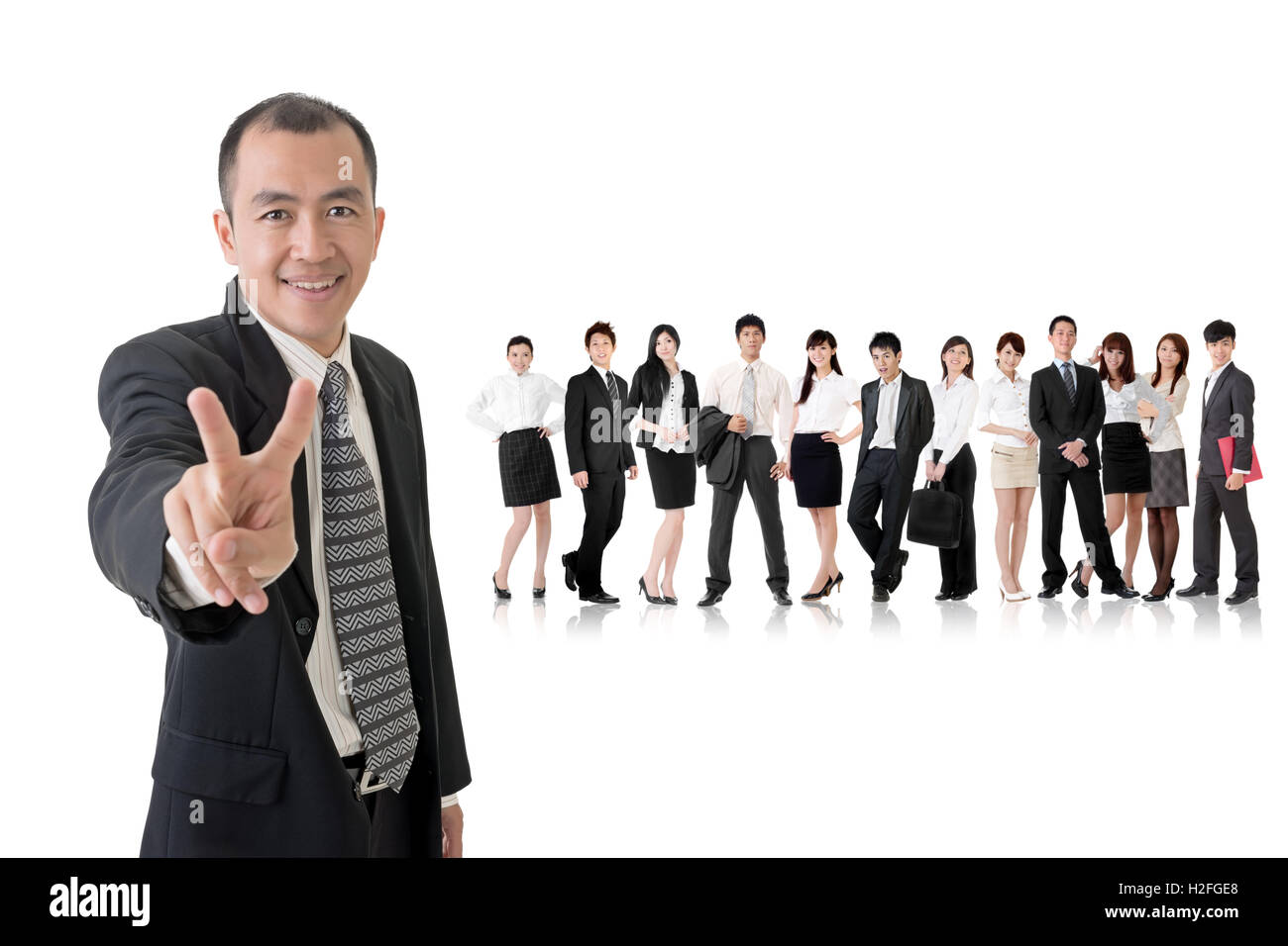 Hand sign mature man Cut Out Stock Images & Pictures - Alamy