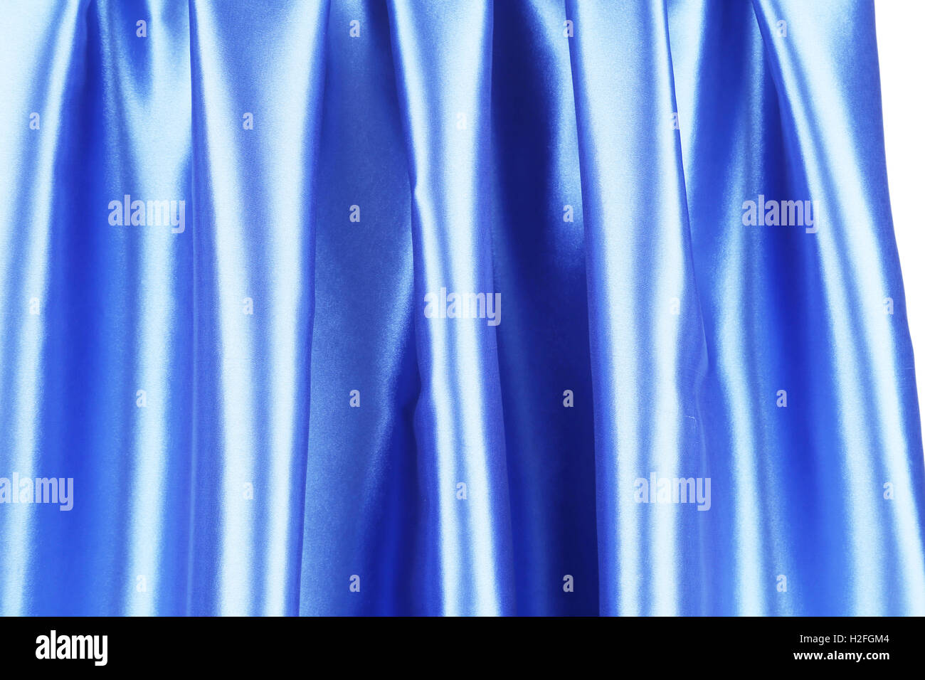 Creases in blue fabric Stock Photo - Alamy
