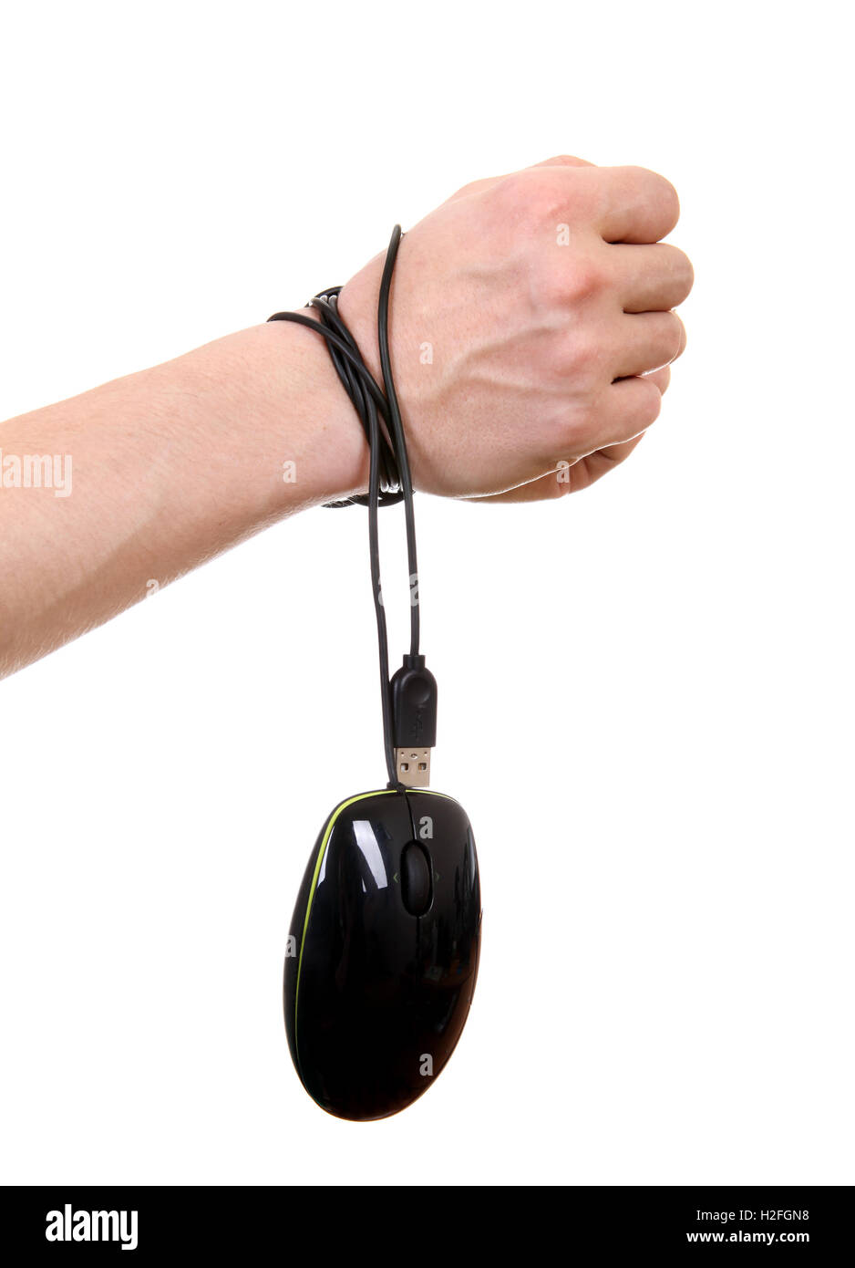 Hands tied Cable Stock Photo - Alamy