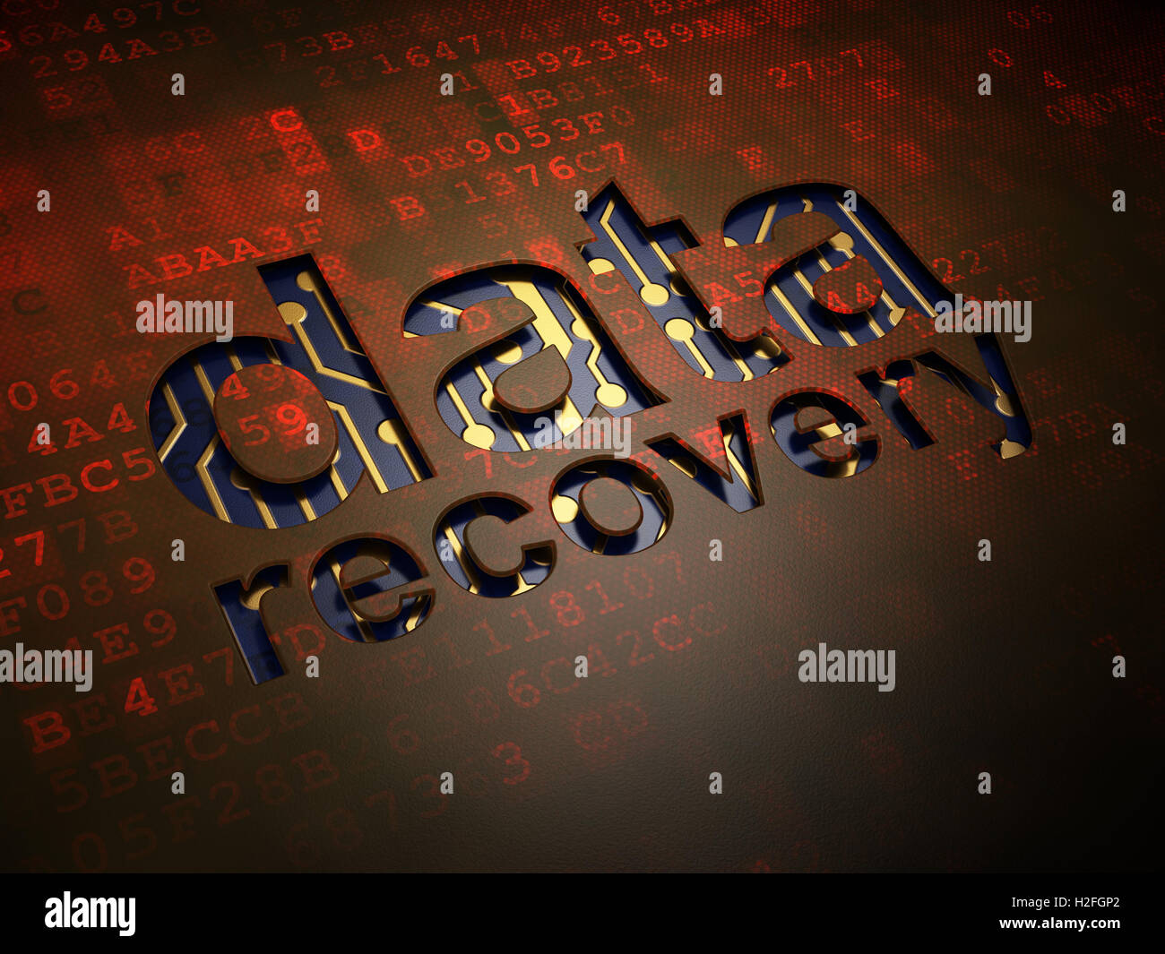 Information concept: Data Recovery on digital screen background Stock ...