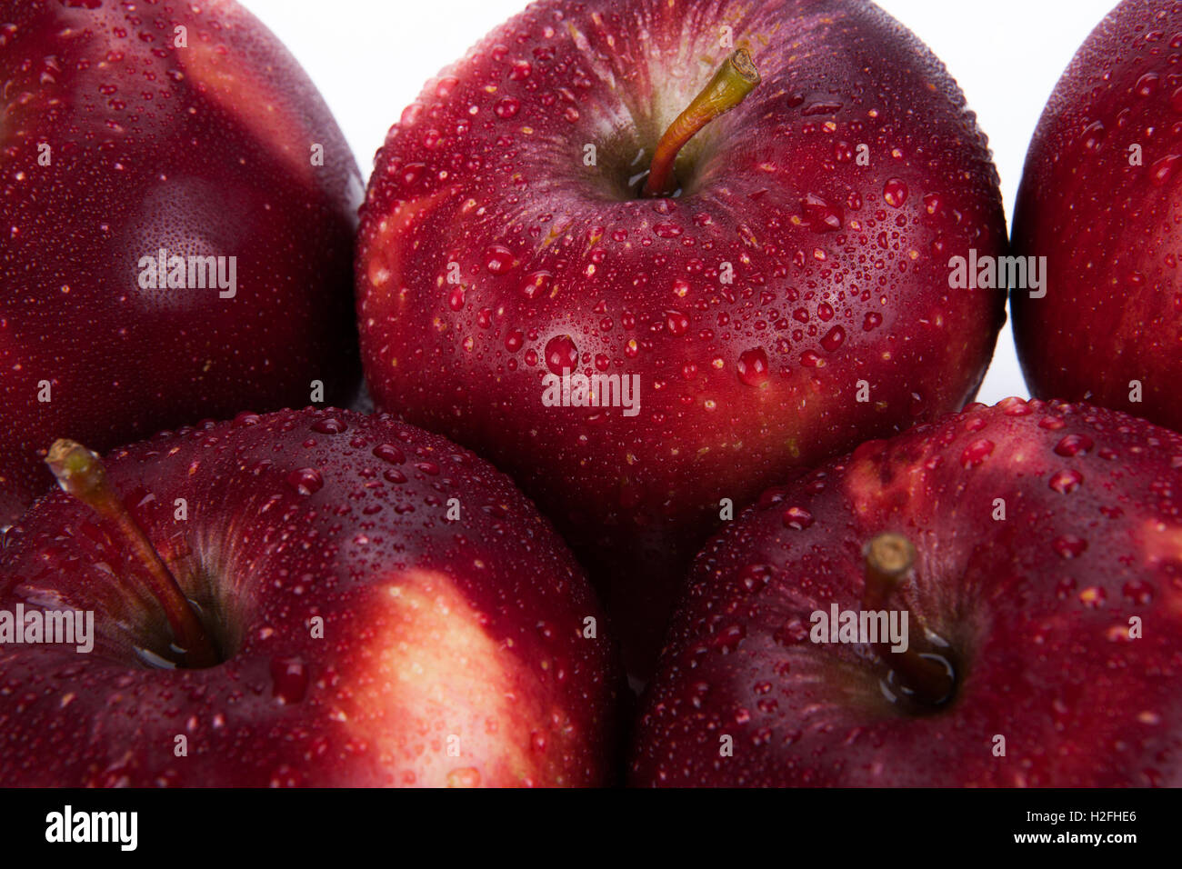 maroon apples closeup Stock Photo - Alamy