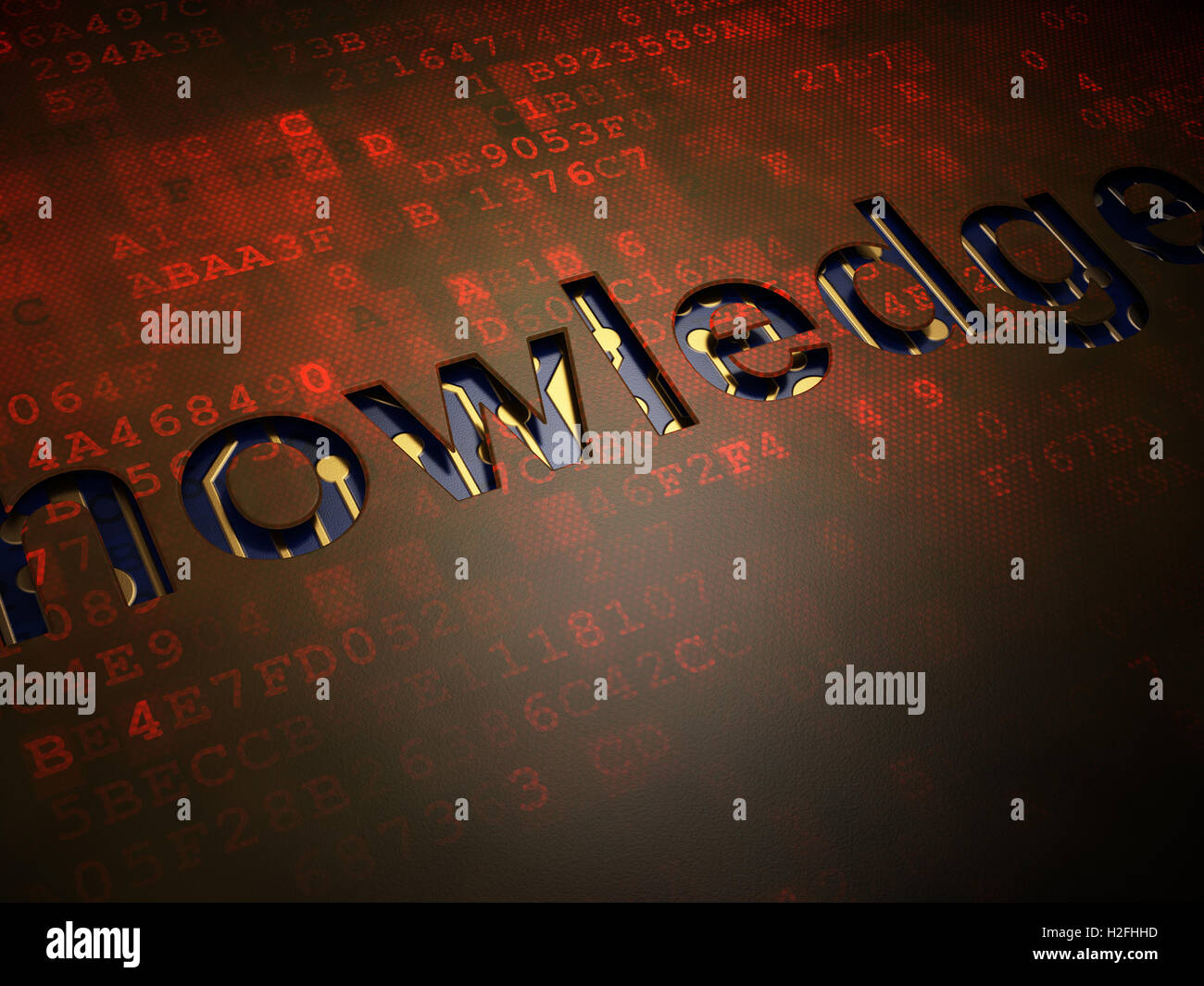 Education concept: Knowledge on digital screen background Stock Photo ...