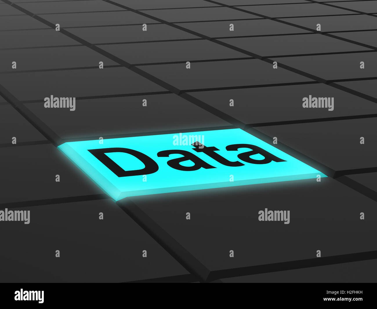 Data Button Shows Facts Information Knowledge Stock Photo - Alamy