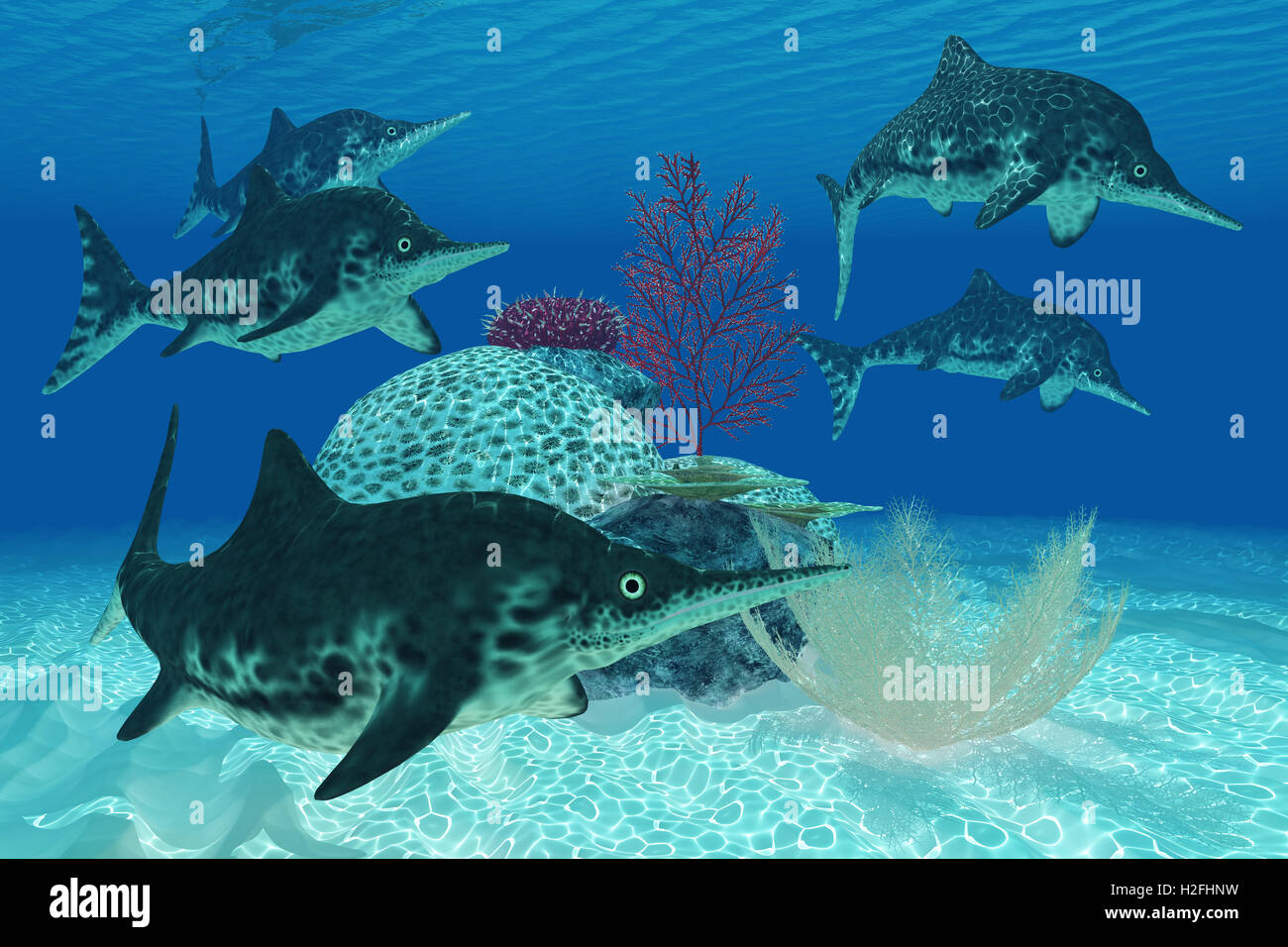 Dinosaur ichthyosaurus hi-res stock photography and images - Alamy
