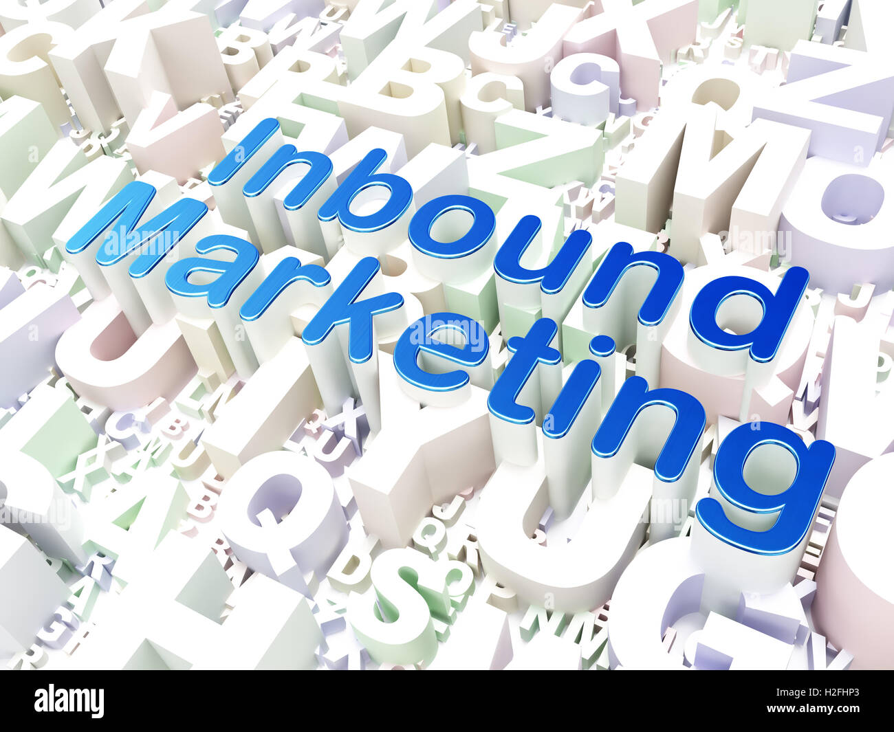 Business concept: Inbound Marketing on alphabet background Stock Photo ...