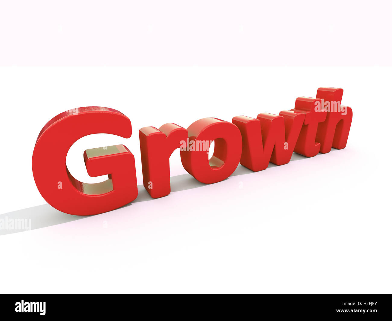 3d word growth Stock Photo - Alamy